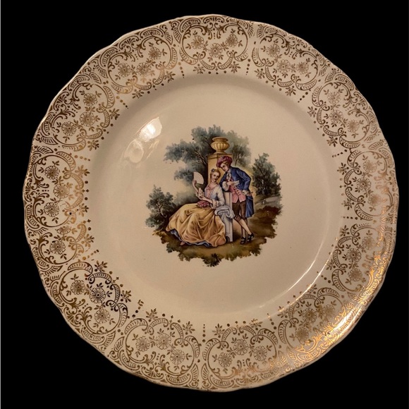 Stetson | Dining | Vintage Stetson Warranted 22k Gold Filigree Rim ...